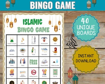 Ramadan, Eid, Islamic Themed, Muslim Activity, Bingo Game for Young ...