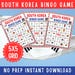 South Korea Bingo Game – A Fun, Educational, and Culture-filled ...