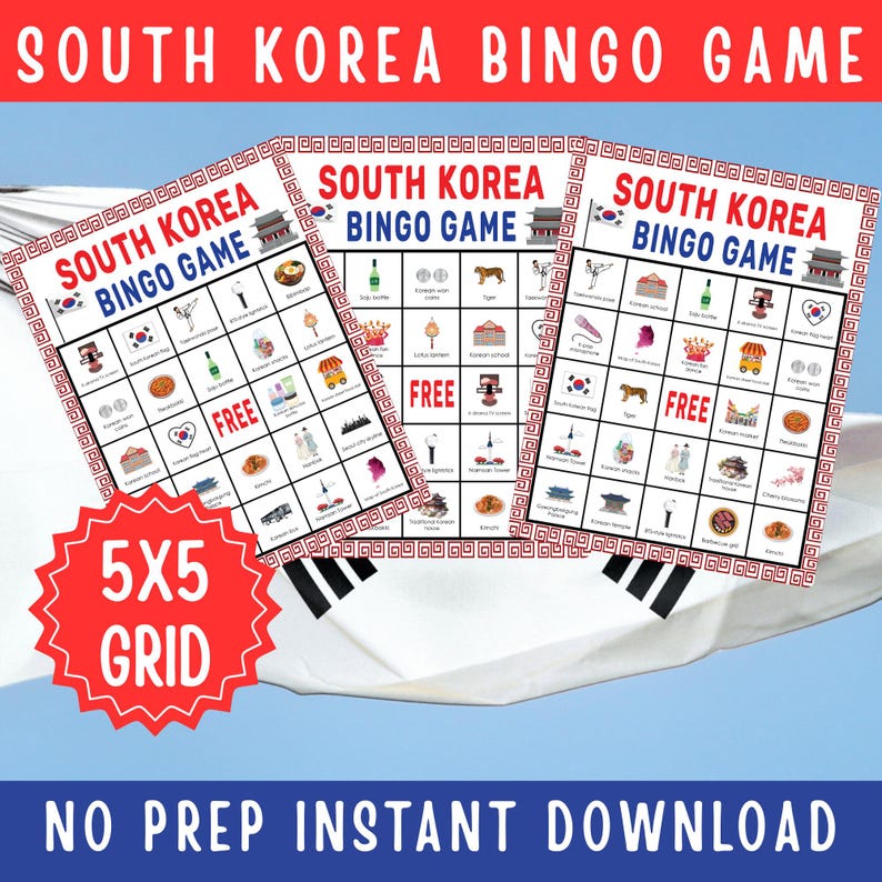 South Korea Bingo Game – A Fun, Educational, and Culture-filled ...