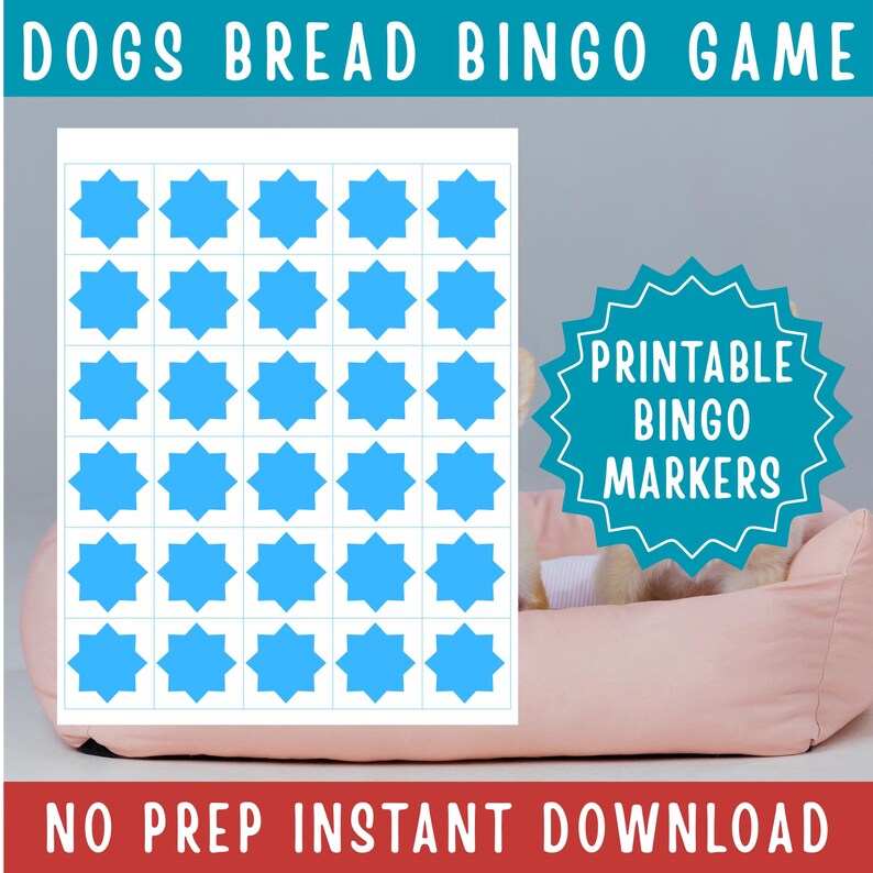 Dogs Breed Bingo Game | Fun Printable Dog Breeds Activity for Kids ...