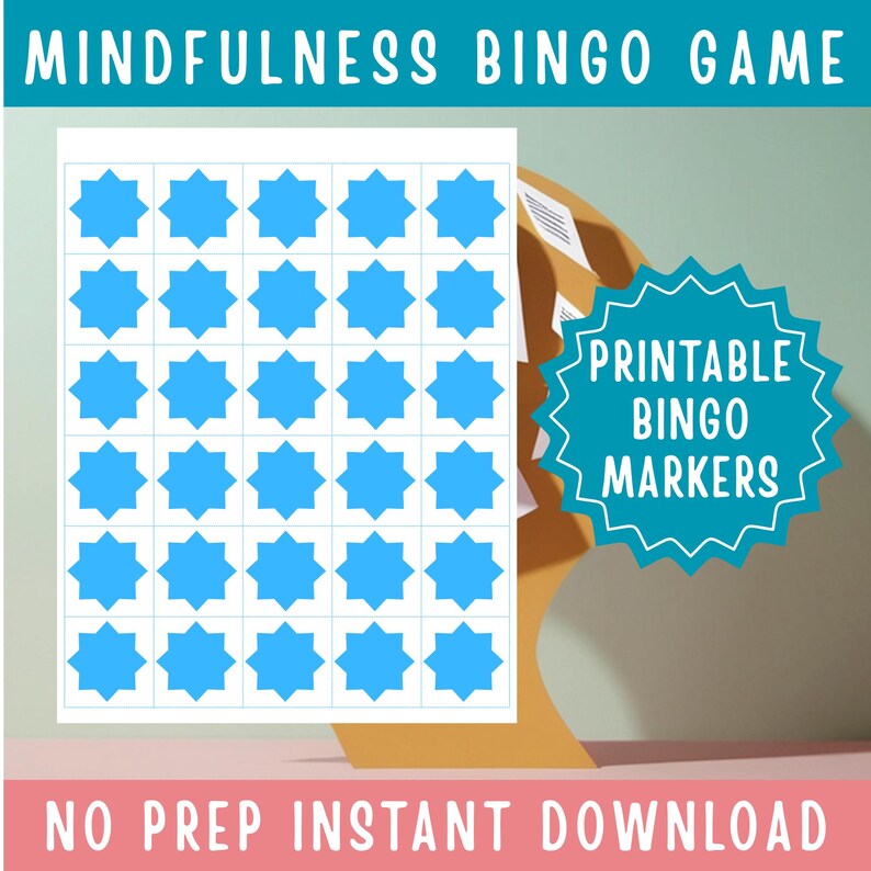 Mindfulness Bingo Game Printable Calm Focus Activity for Kids Classroom ...