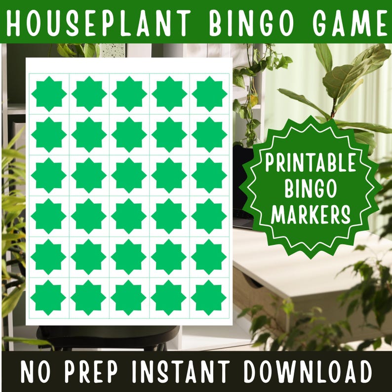 Houseplant Bingo Game | Fun Printable Activity for Kids, Classroom ...