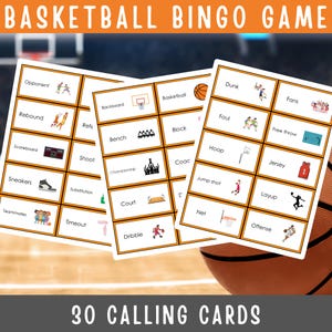 Basketball Bingo Game | Fun Sports Activity for Kids, Classroom, and ...