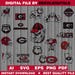 DAWGS - Doodle Letters Transparent Background - Sublimation PNG and SVG ...