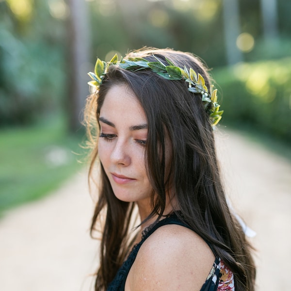 Greenery Crown - Etsy