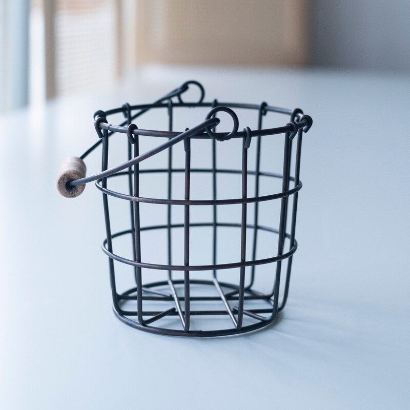 Small Metal Basket - Etsy