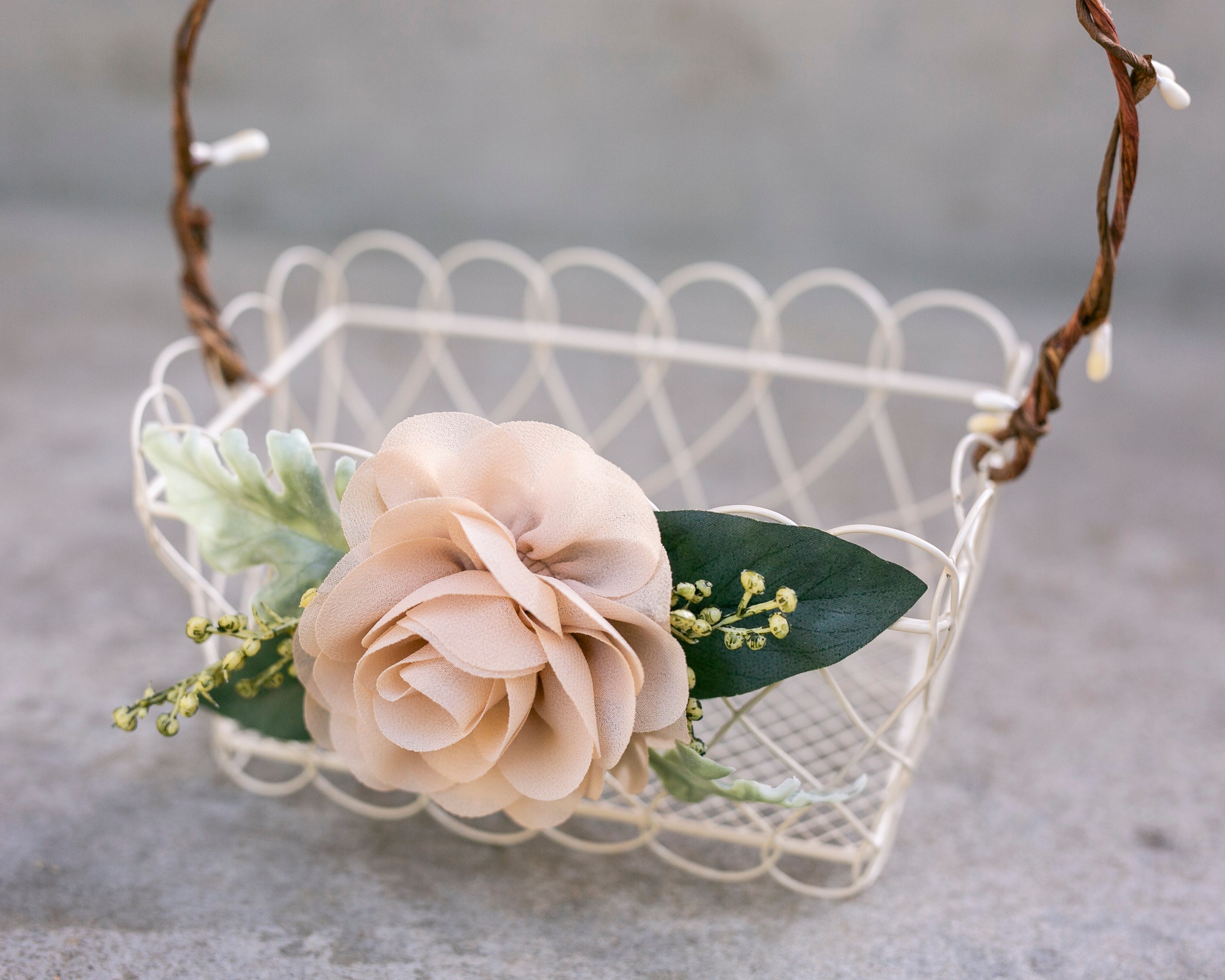 Rustic Flower Girl Baskets Diy