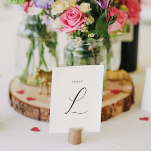 Printable Wedding Table Letters | A-Z Watercolor Table Numbers ...