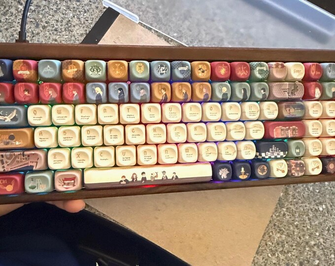Harry Potter Custom Mechanical Keyboard Creamy Thocky RGB. - Etsy