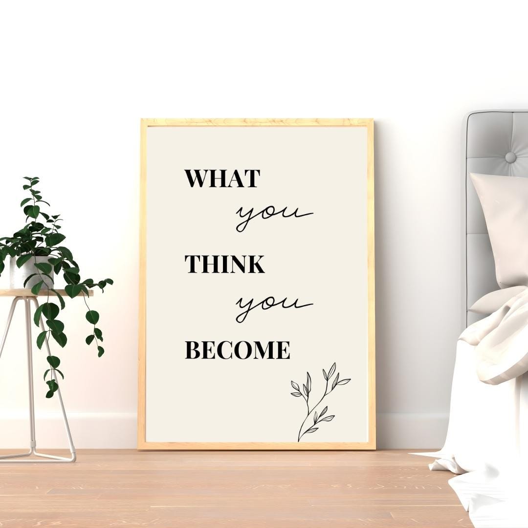 Beige Inspirational Quote Print | Modern Wall Art | Minimalist ...