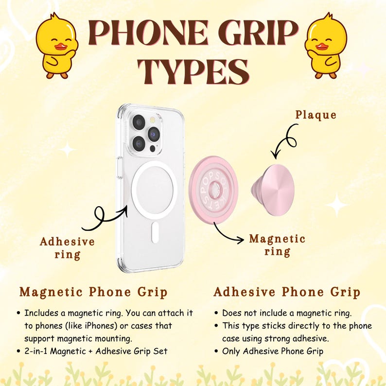 Christmas Pink Bow Magsafe Phone Grip: Christmas Tree Pattern Bow ...
