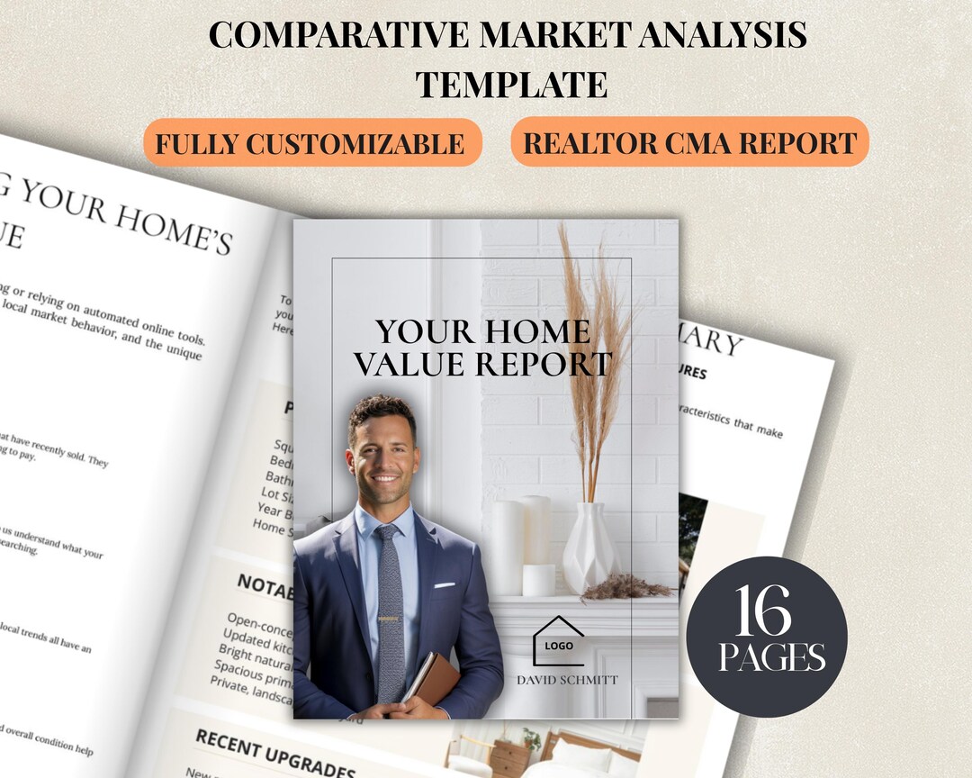 Real Estate CMA Template | Modern Listing Presentation & Home Valuation ...