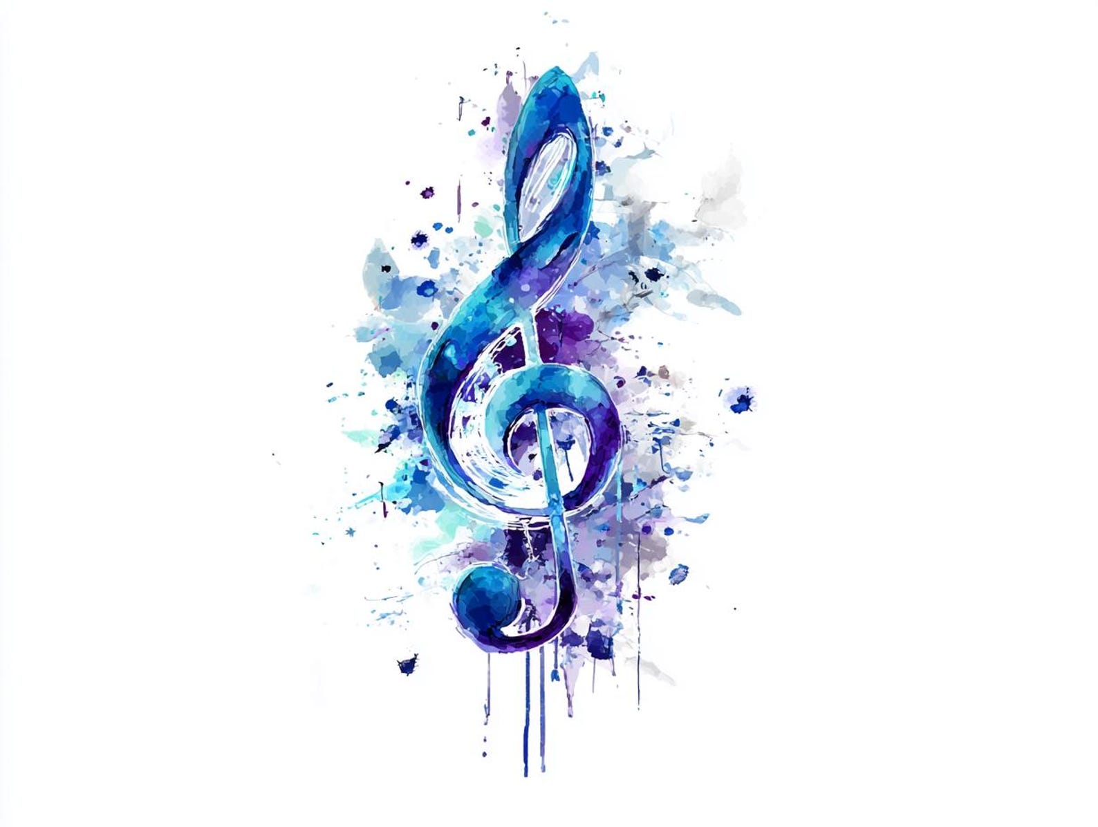 168 Treble Clef Tattoo Design Bundle | Procreate Ready Tattoo Flash ...