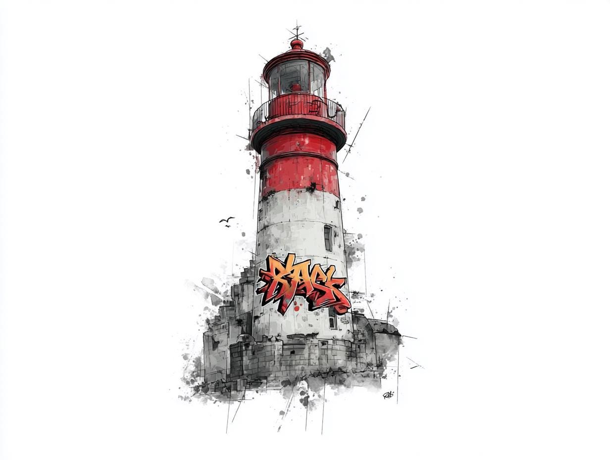 50 Lighthouse Tattoo Design Bundle | Procreate Ready Tattoo Flash Pack ...