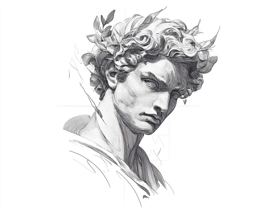 Apollo Tattoo Designs (50) | Greek God of Sun & Music • Elegant Ink - Etsy