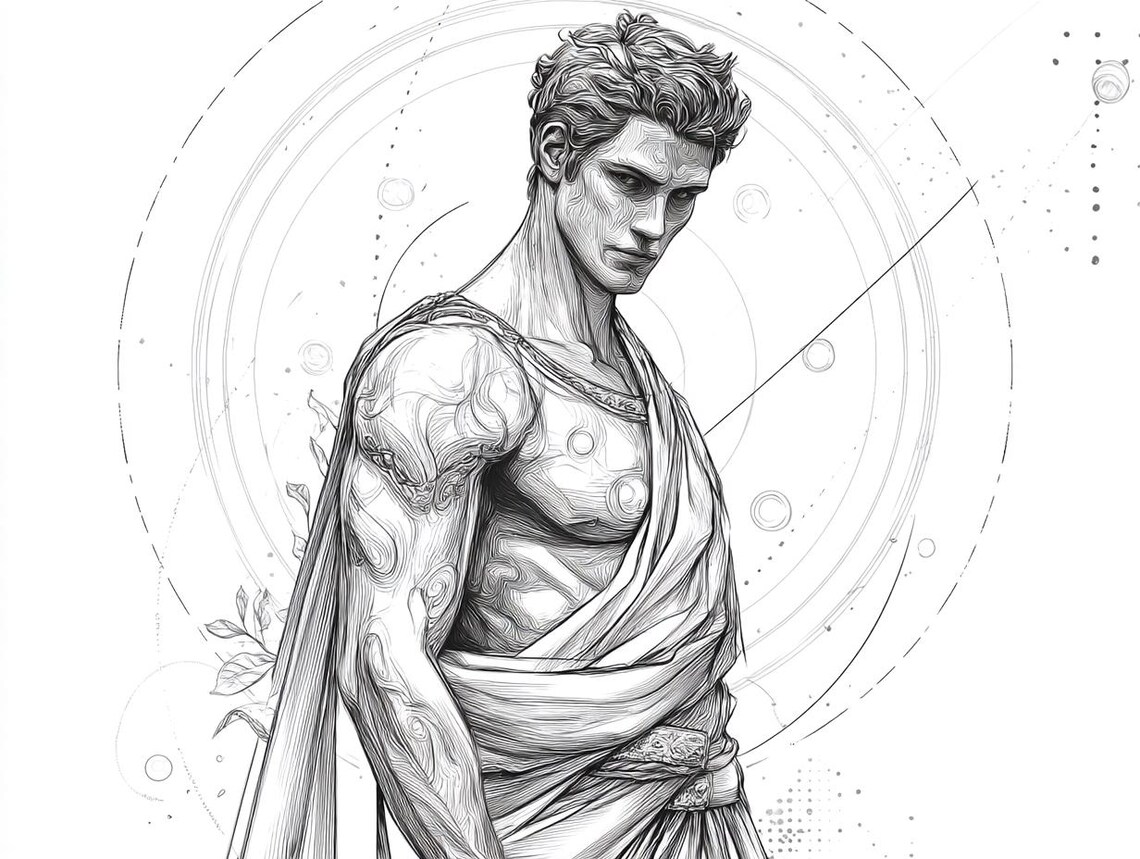 Apollo Tattoo Designs (50) | Greek God of Sun & Music • Elegant Ink - Etsy