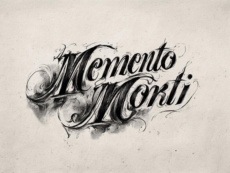 Memento Mori Tattoo Designs Pack (50) | Time, Life & Mortality - Etsy
