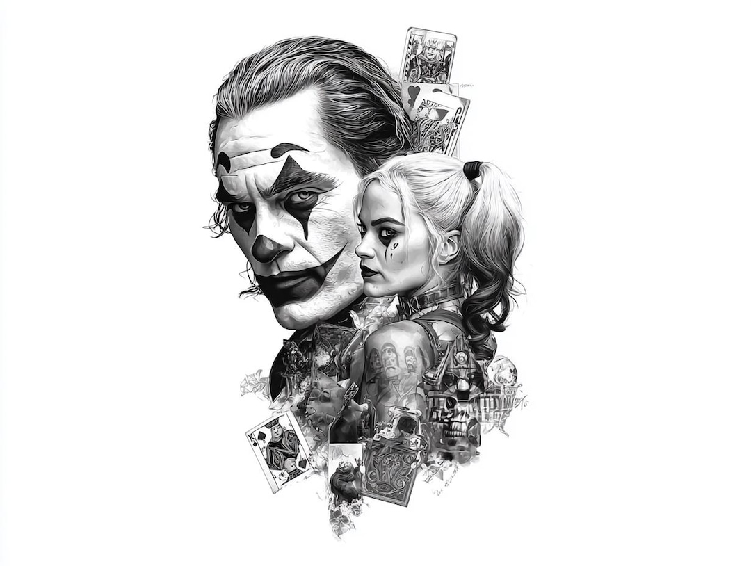 100 Joker Tattoo Bundle | Digital Download | DC Comics Villain Tattoo ...