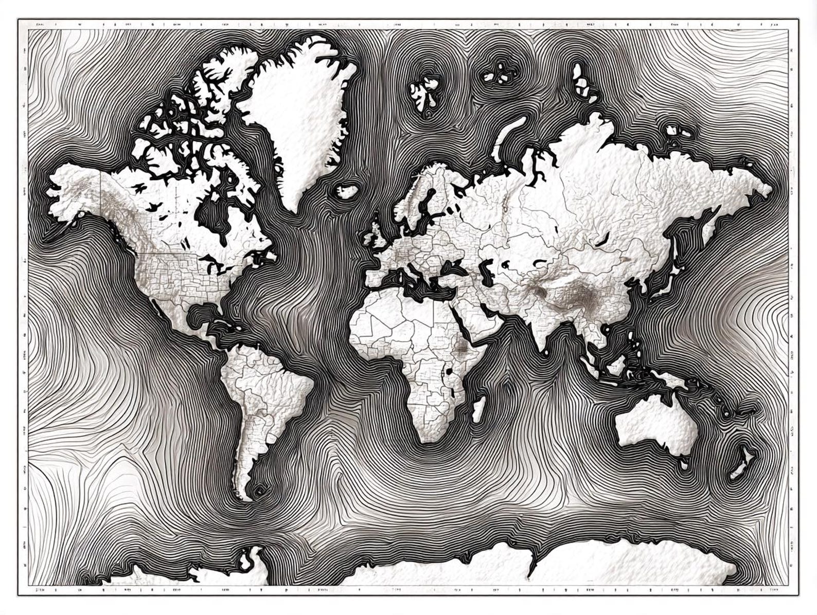 50 World Map Tattoo Designs | Travel & Explorer Flash | Procreate - Etsy