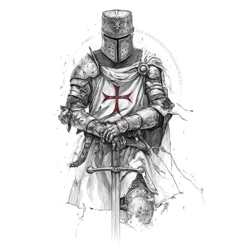 Knights Templar Tattoos - Etsy UK