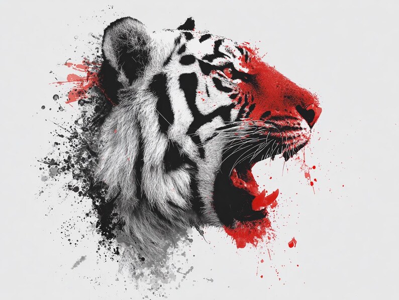 100 Tiger Tattoo Design Bundle | Procreate Ready Tattoo Flash Pack - Etsy