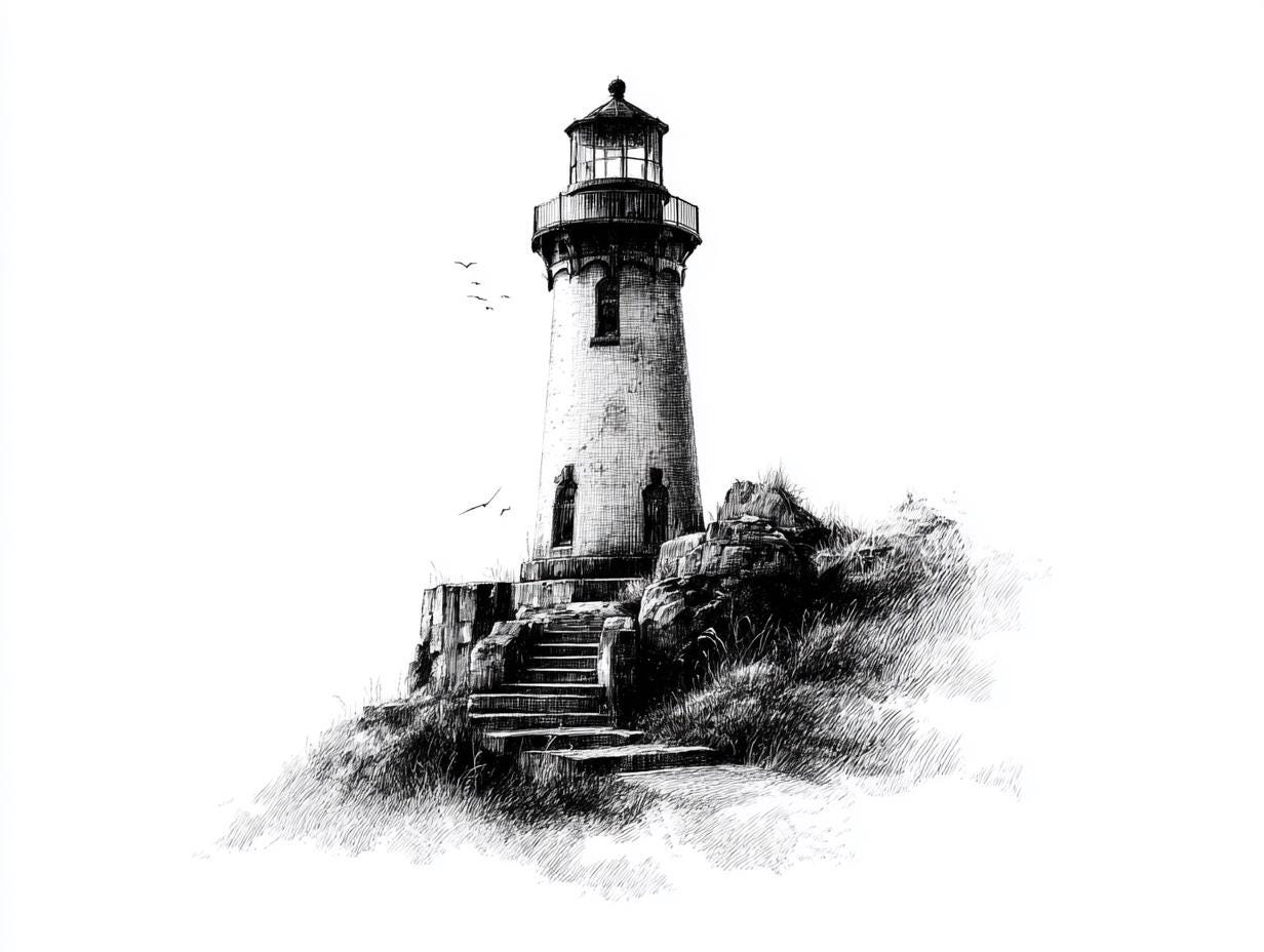 100 Lighthouse Tattoo Design Bundle | Procreate Ready Tattoo Flash ...