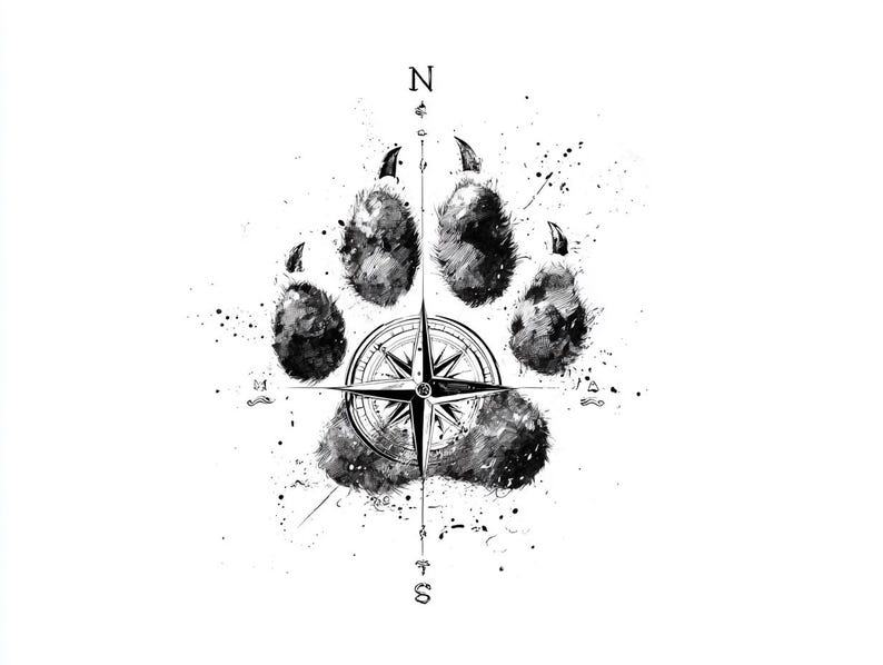 Dog Paw Tattoo Designs: Procreate Tattoo Bundle (150 PNG) - Etsy