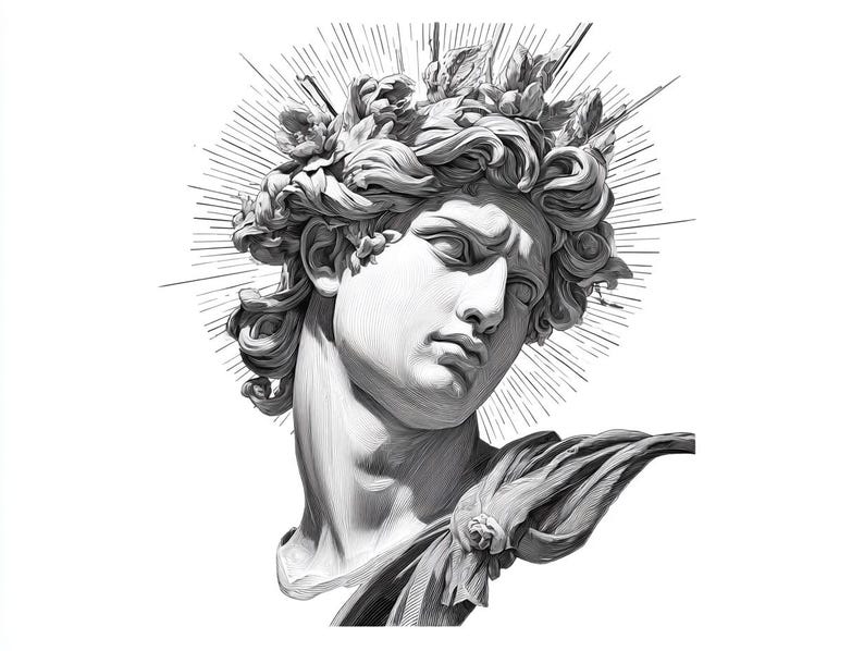 Apollo Tattoo Designs (50) | Greek God of Sun & Music • Elegant Ink - Etsy