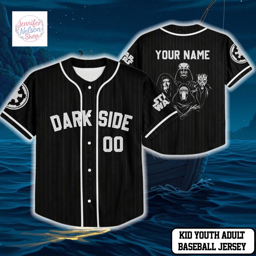 Personalize Disney Star Wars Dark Side Black Striped, Custom Name Kid ...