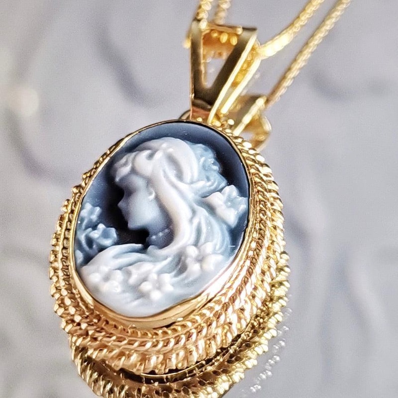 Dancing Cameo Pendant - Etsy