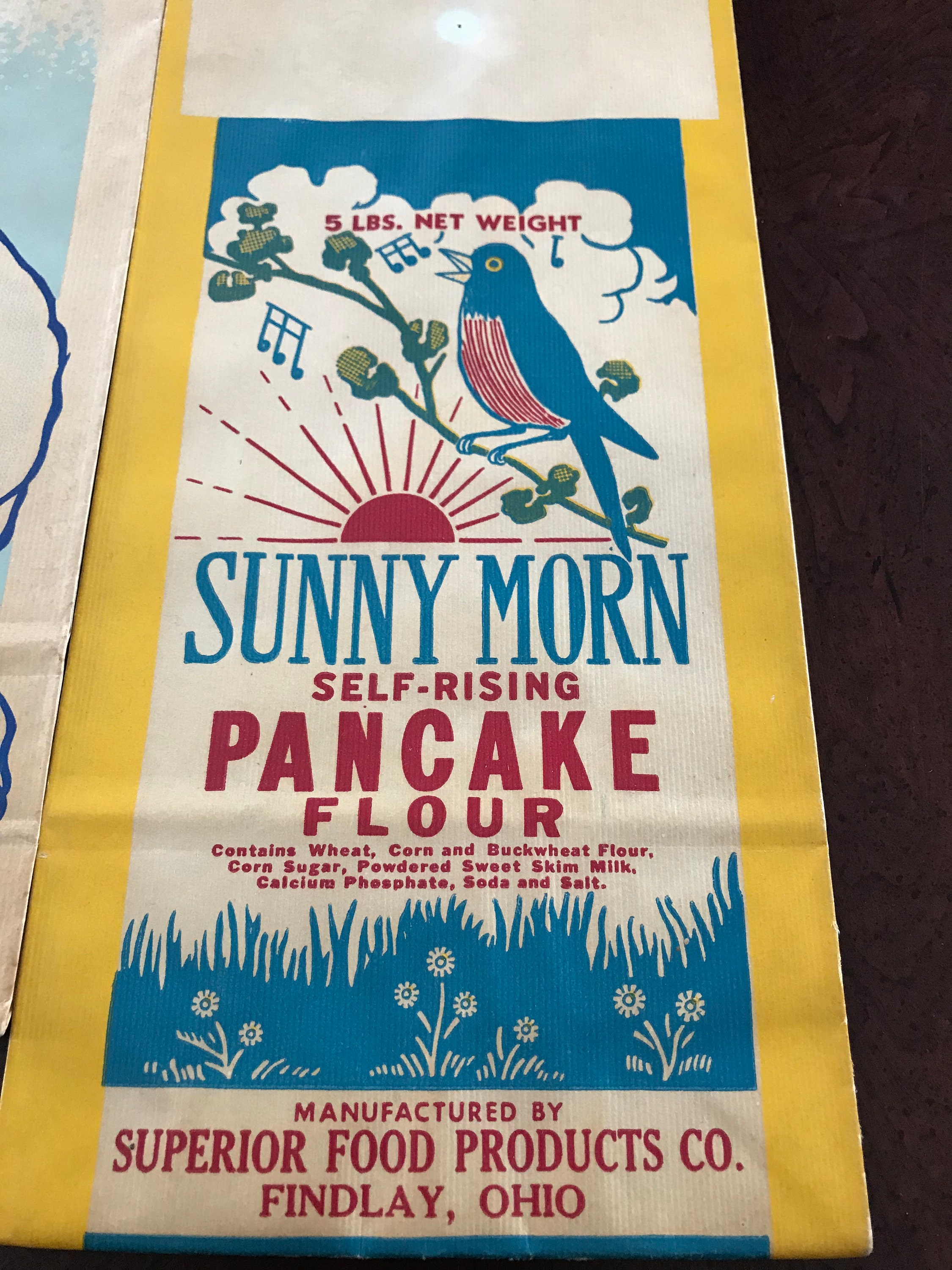 Antique paper flour sack bags 1950s Advertisements Collectibles etna.com.pe