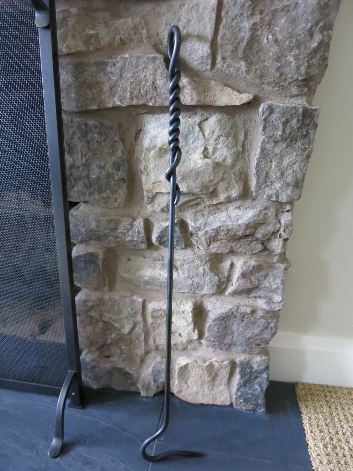 Hand Forged Fireplace Poker Made to Order - Etsy