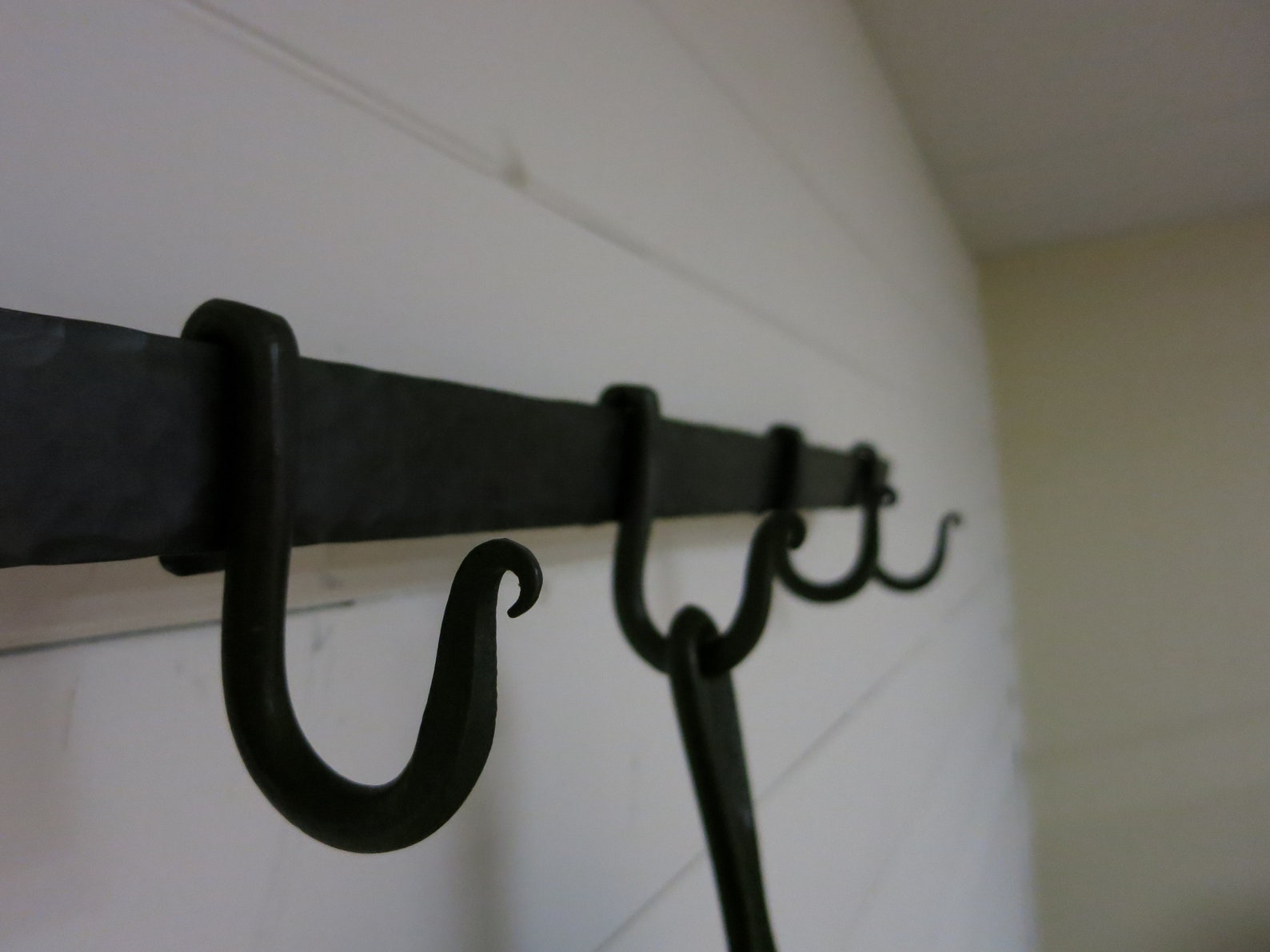Made to Order- Forged Iron Kitchen Pot Rack, Pot Hanger, Blacksmith Pan ...