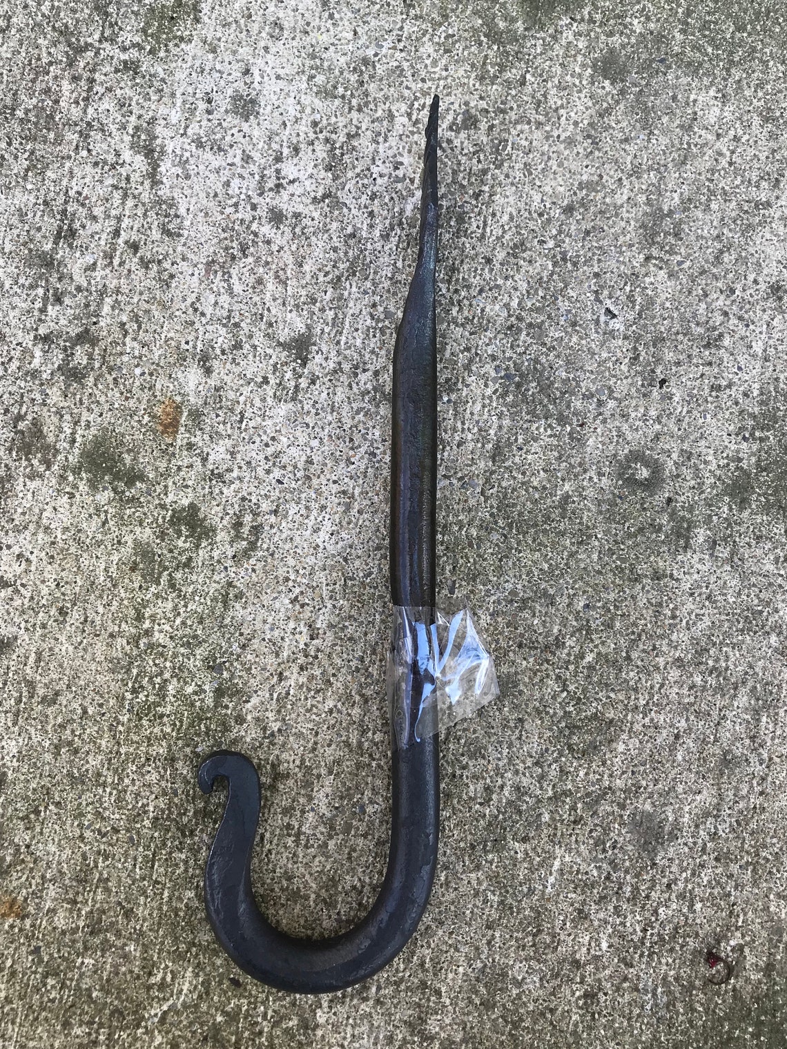 Hand Forged Leaf Hook - Etsy