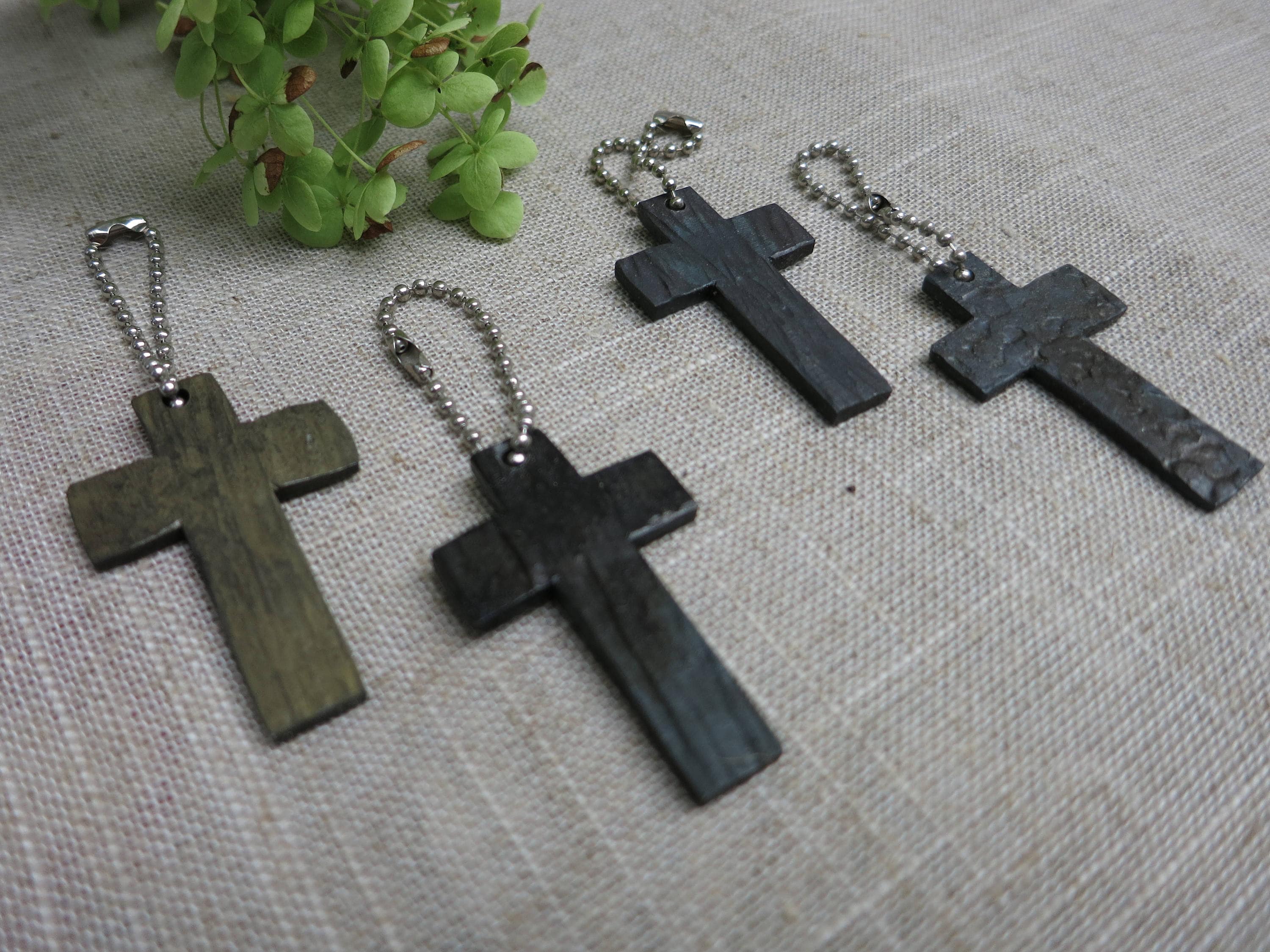 Iron cross keychains purse charms | Etsy