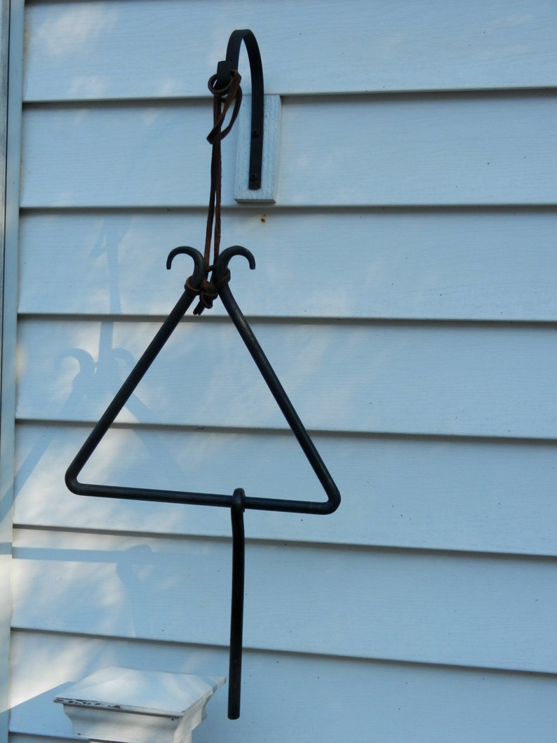 Made to Order Hand Forged Triangle Dinner Bell - Etsy