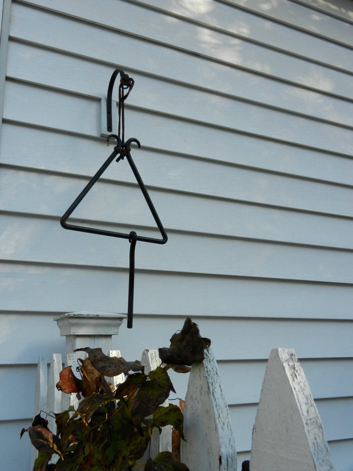 Made to Order- Hand Forged Triangle Dinner Bell - Etsy