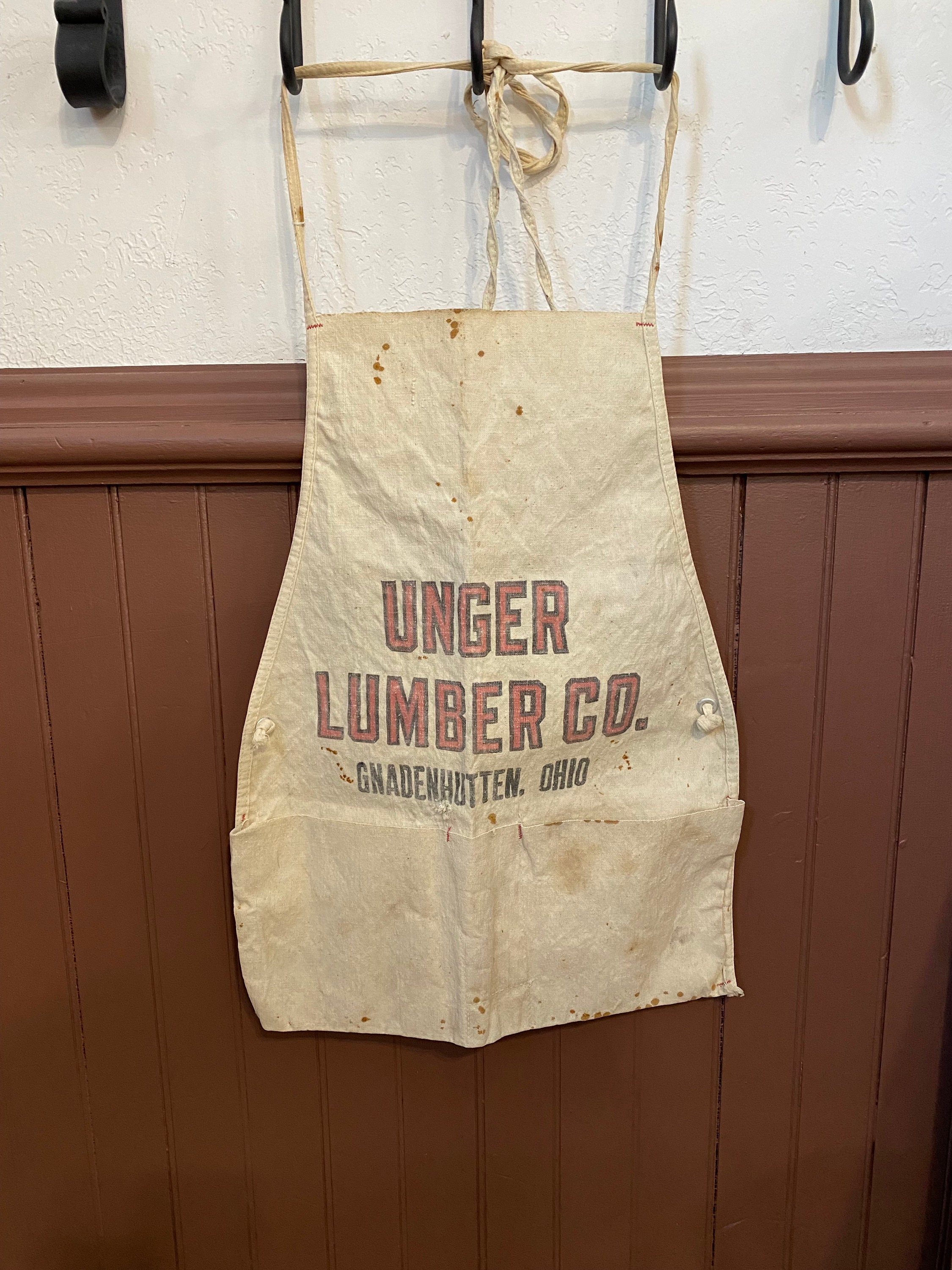 Vintage Wagner Lumber apron Dover Ohio Home & Living Cleaning Supplies ...