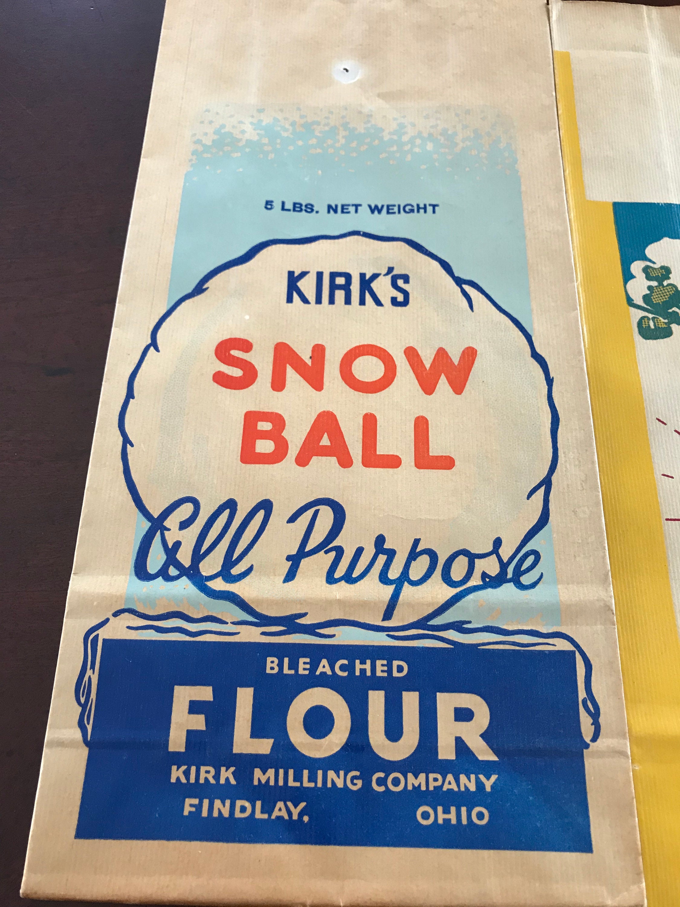 Antique paper flour sack bags 1950s Advertisements Collectibles etna.com.pe