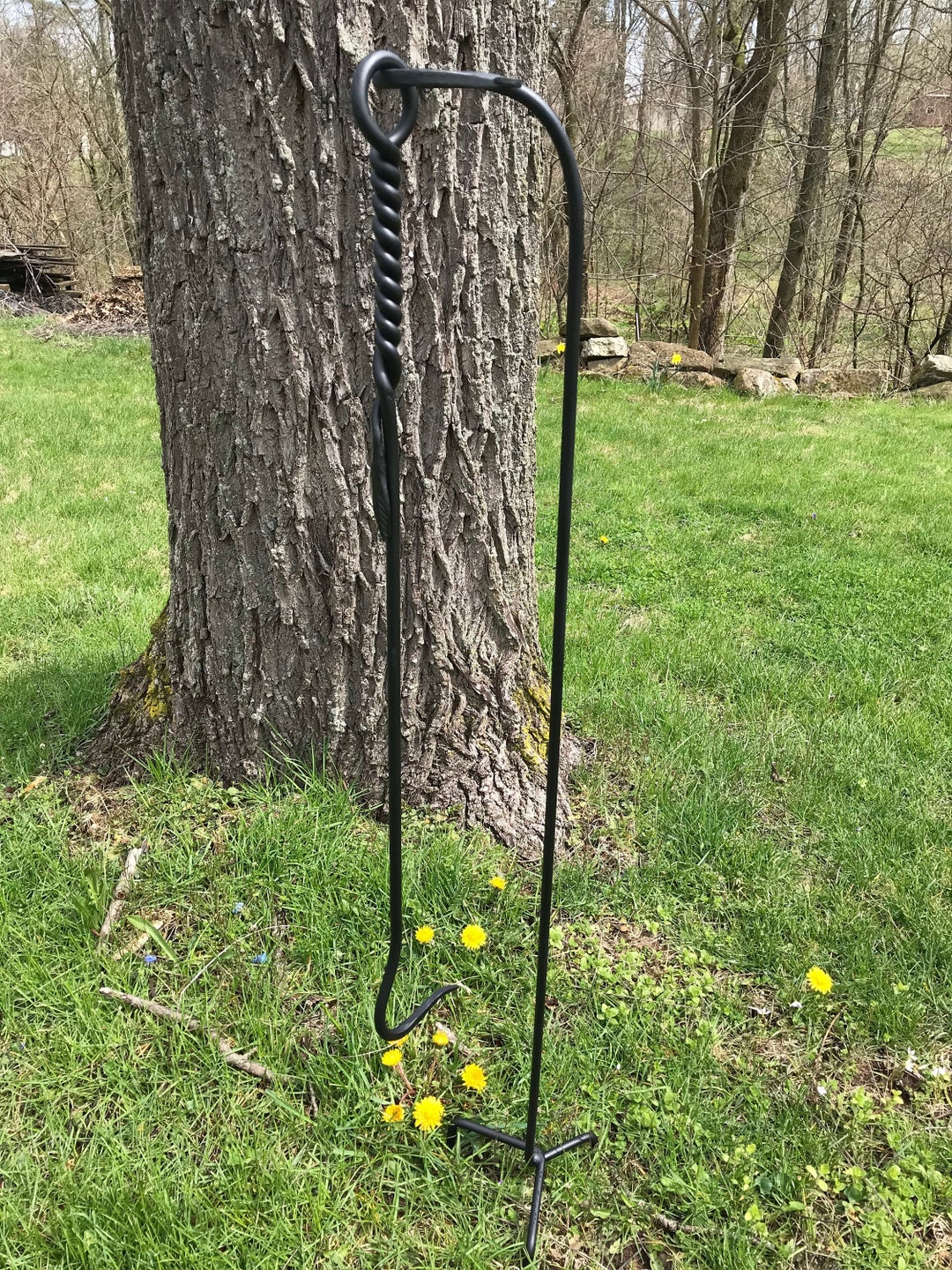 Made to Order- Hand Forged Campfire Poker, Fire Poker With Stand ...