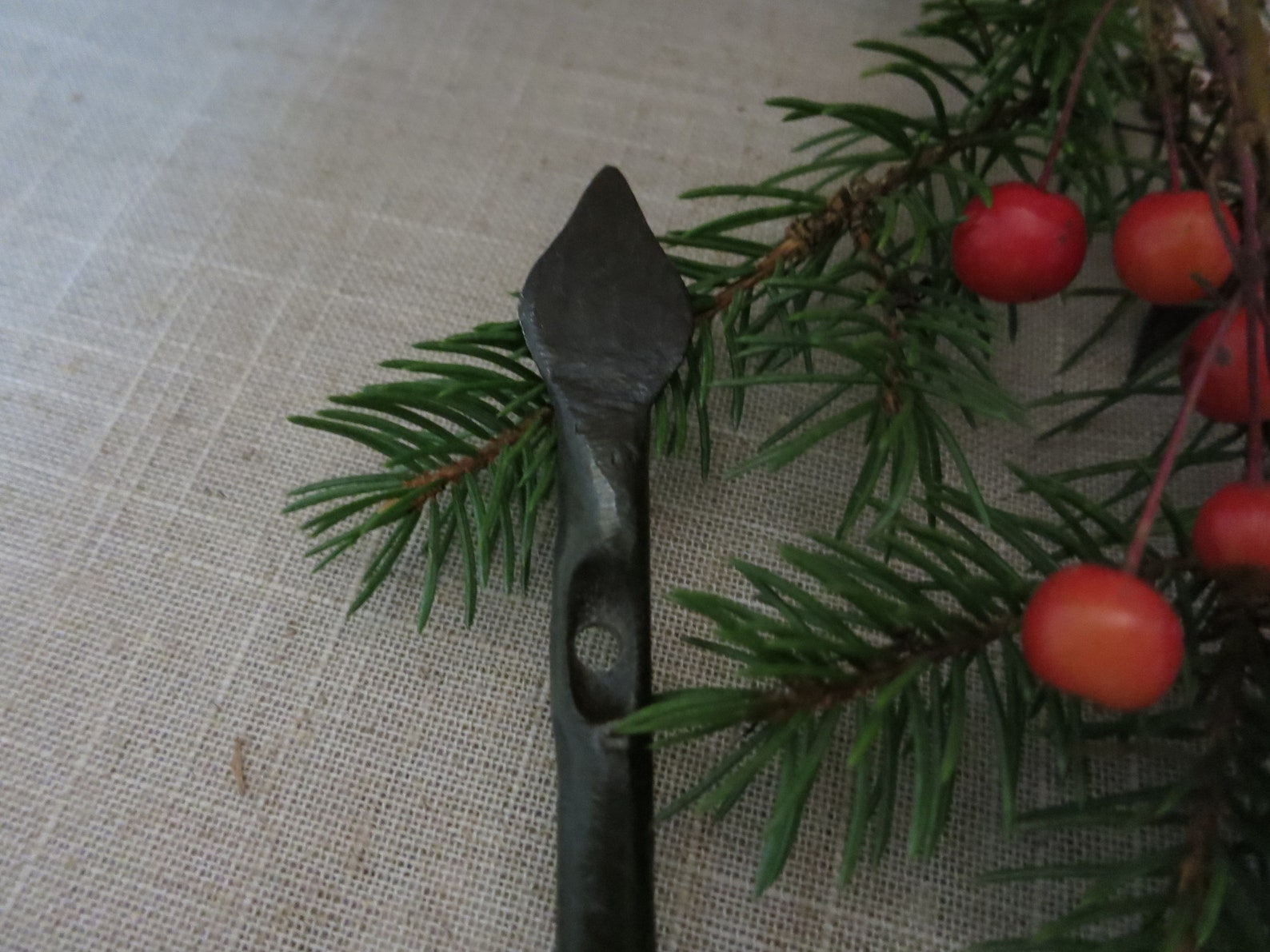 Hand Forged Apple Leaf Hooks- Made to Order - Etsy