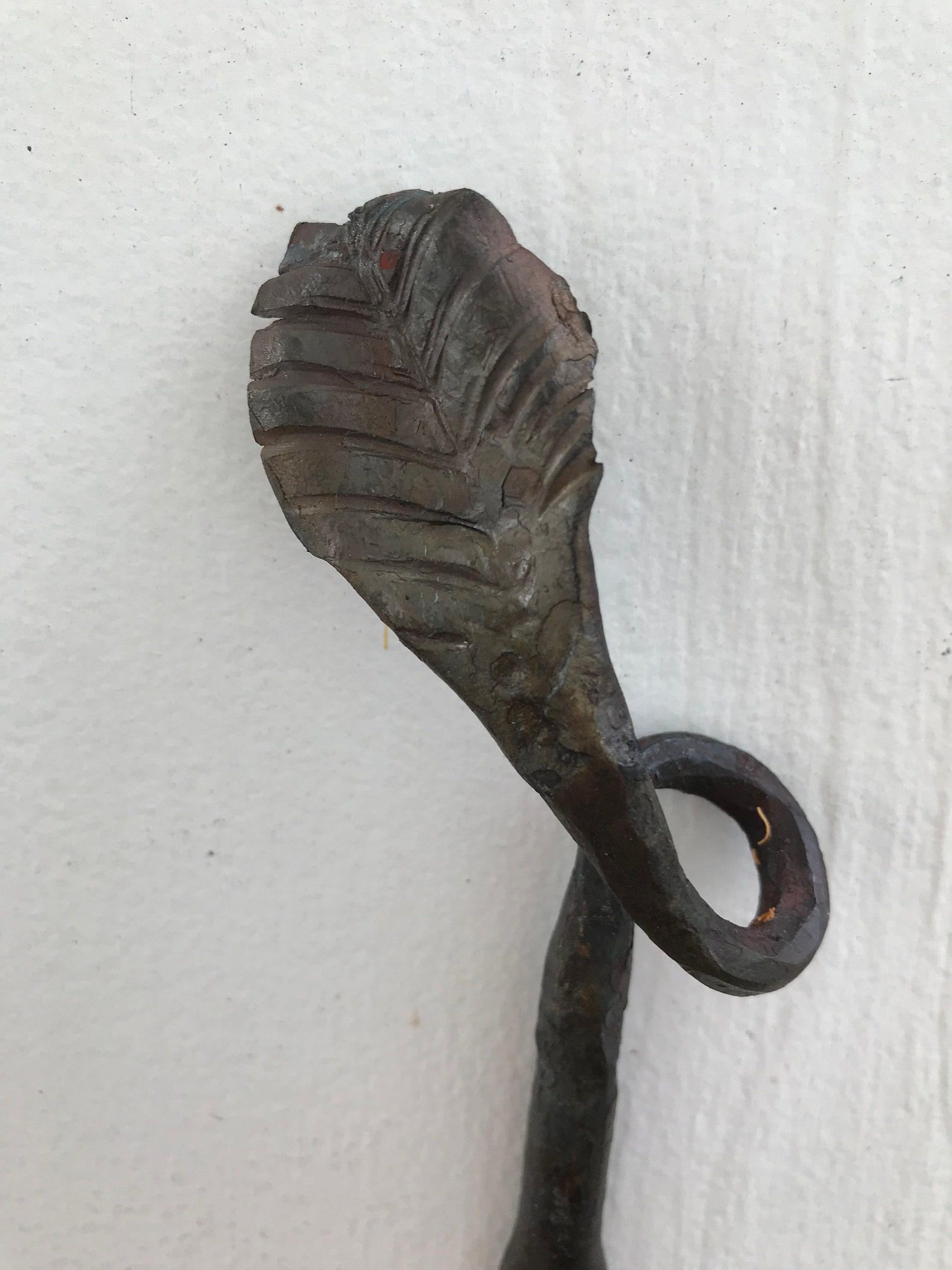 Hand Forged Leaf Hook - Etsy