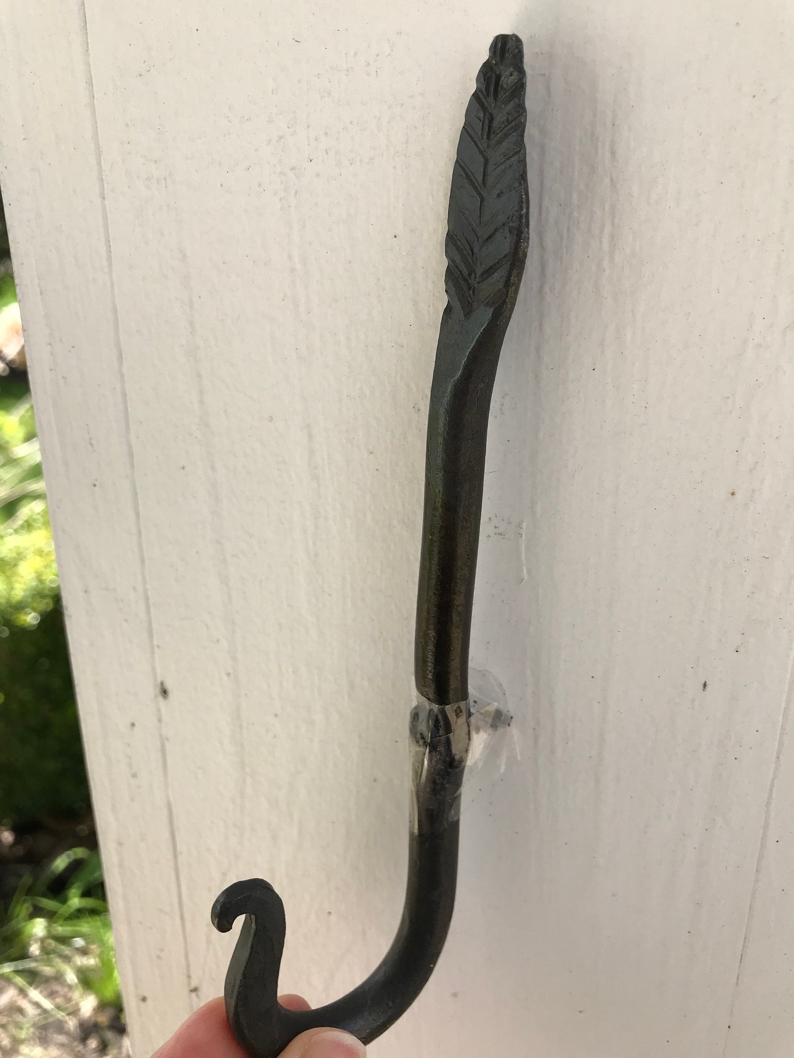 Hand Forged Leaf Hook - Etsy