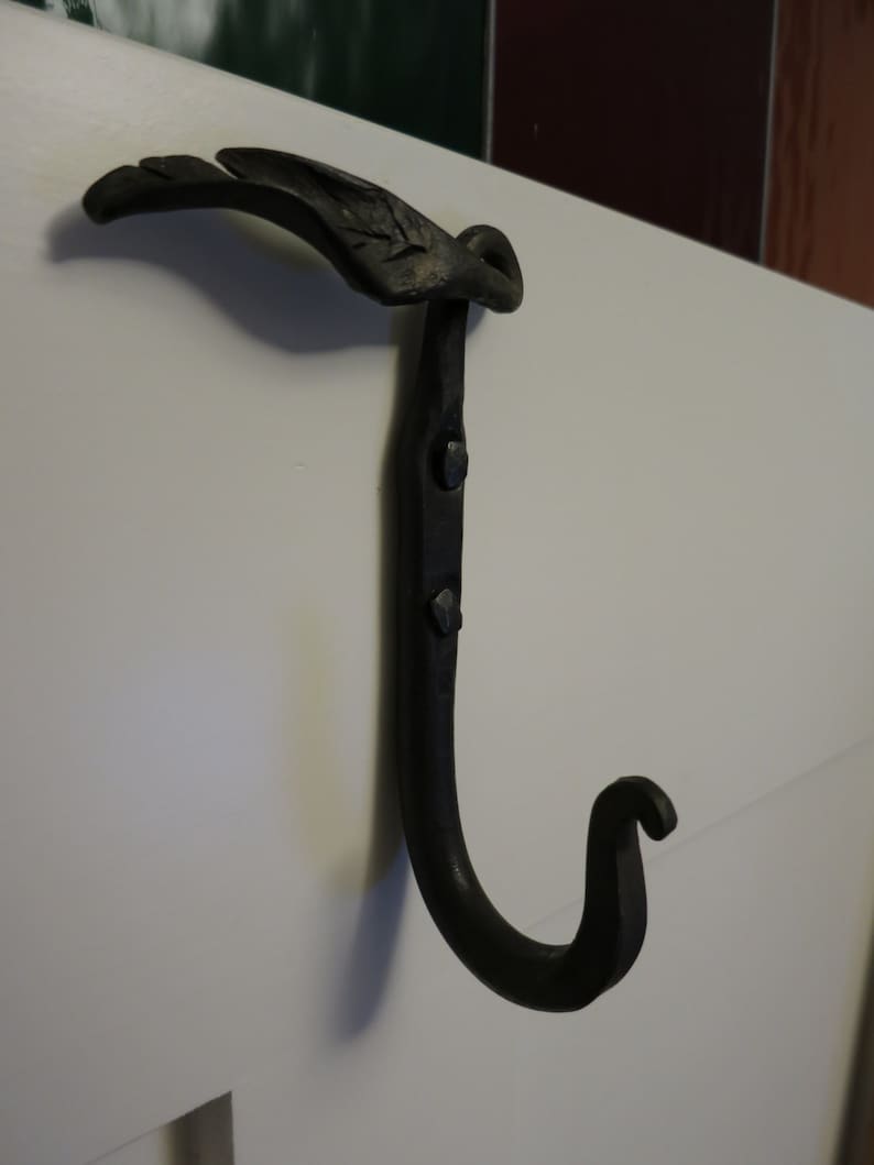 Made to Order Hand Forged Leaf Hooks - Etsy