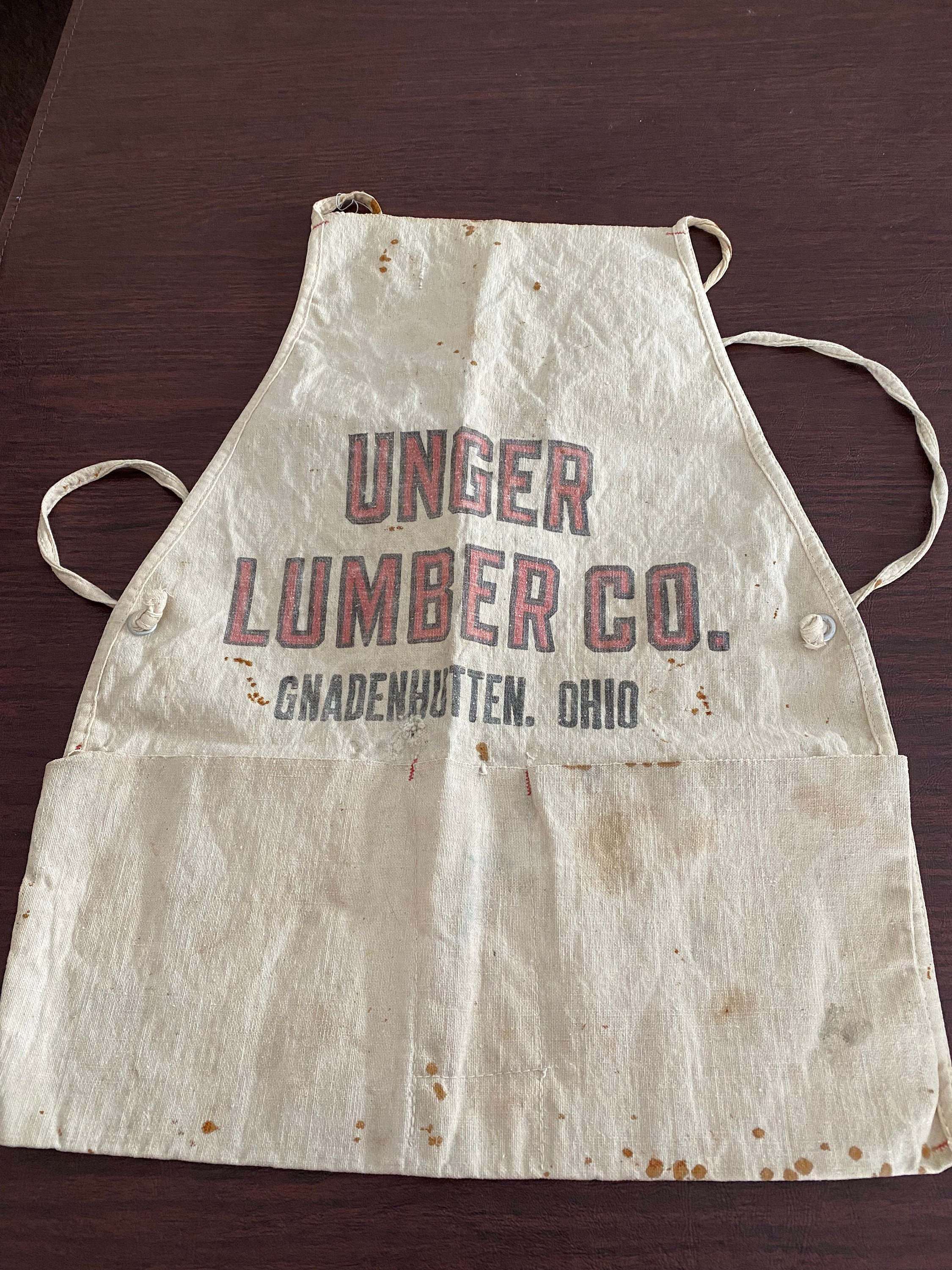 Vintage Wagner Lumber apron Dover Ohio Home & Living Cleaning Supplies ...