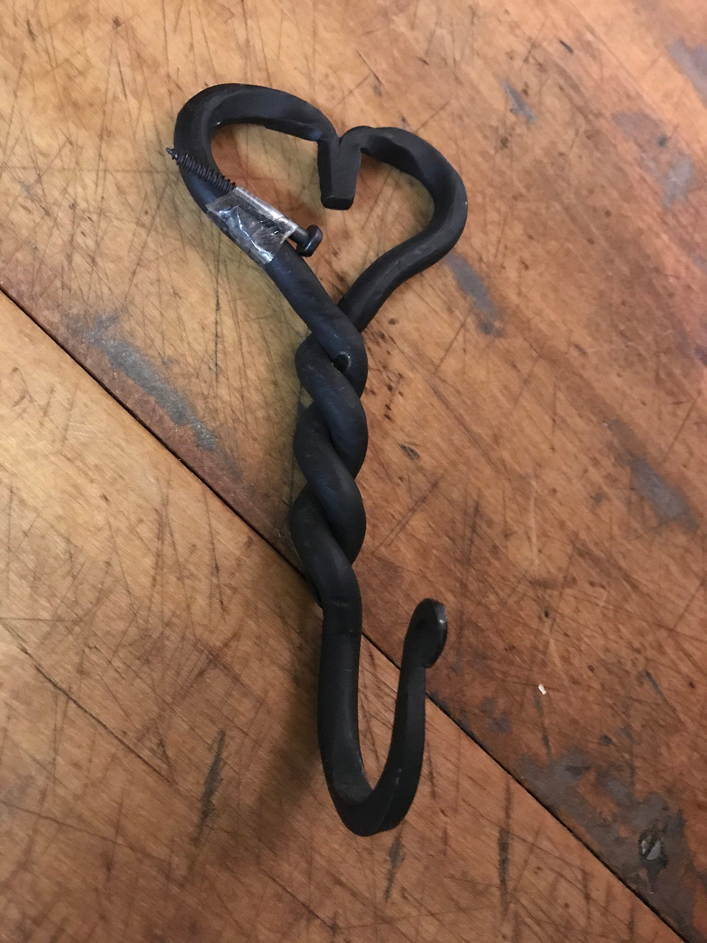 Hand Forged Heart Hook | Etsy