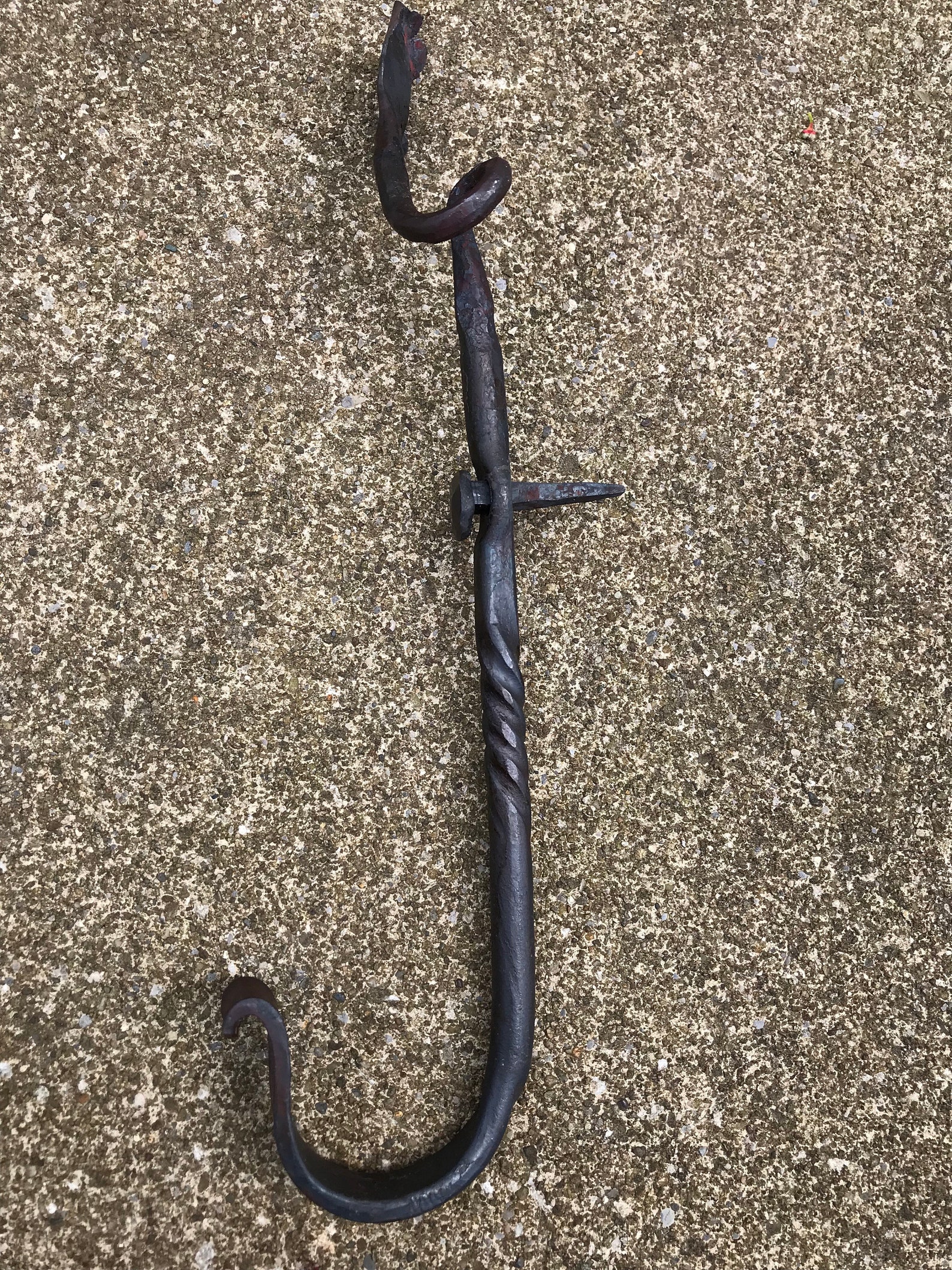 Hand Forged Leaf Hook - Etsy