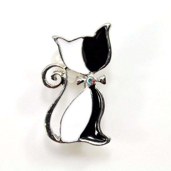Cat Brooch - Etsy