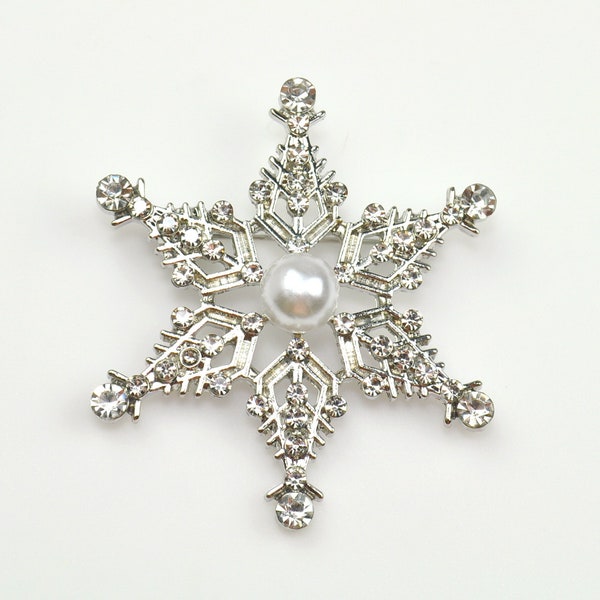Snowflake Brooch Pin - Etsy