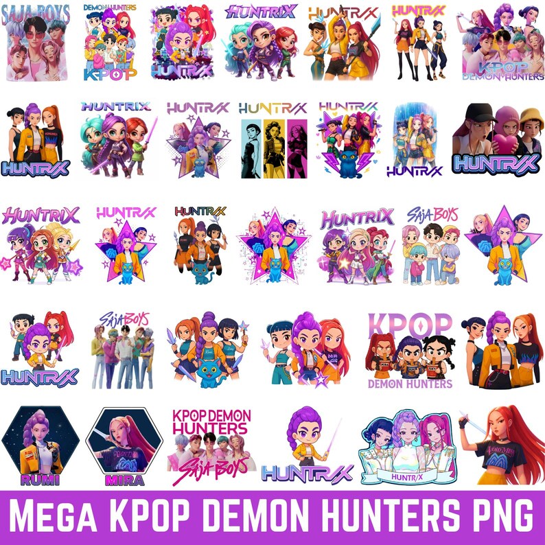 Kpop Demon Hunter Png Bundle, Demon Hunters Inspired Png, Sa-ja Boy Png ...